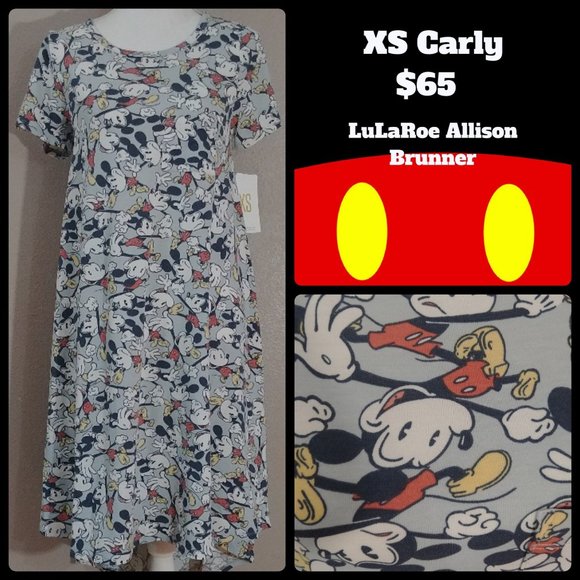 LuLaRoe | Dresses | Lularoe X Disney Carly Dress Xs Nwt | Poshmark